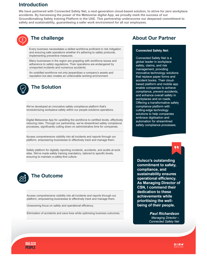 Connected Safety Net – Case Study